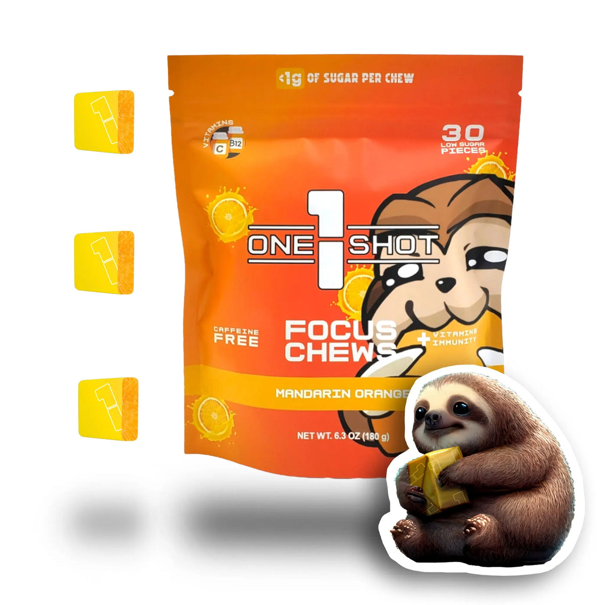 Mandarin Orange Focus Chews | Nootropics, Vitamins & Immunity (30 Piec ...